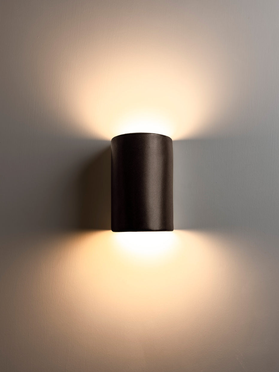 Handmade Ceramic Wall Light IP65 - Slate | Short or Tall – The Light ...
