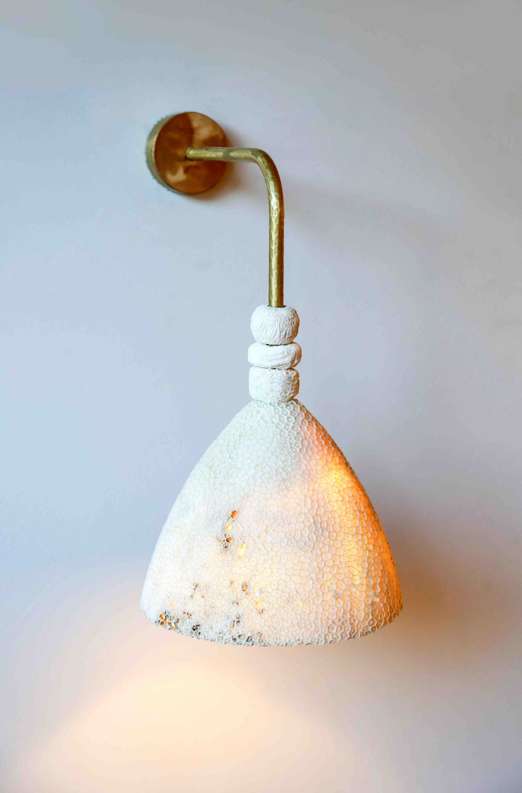 Fossil Coral Arc Cone Wall Light – The Light House Noosa